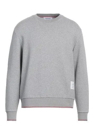 Thom Browne Sweater In Light Cotton - Grey