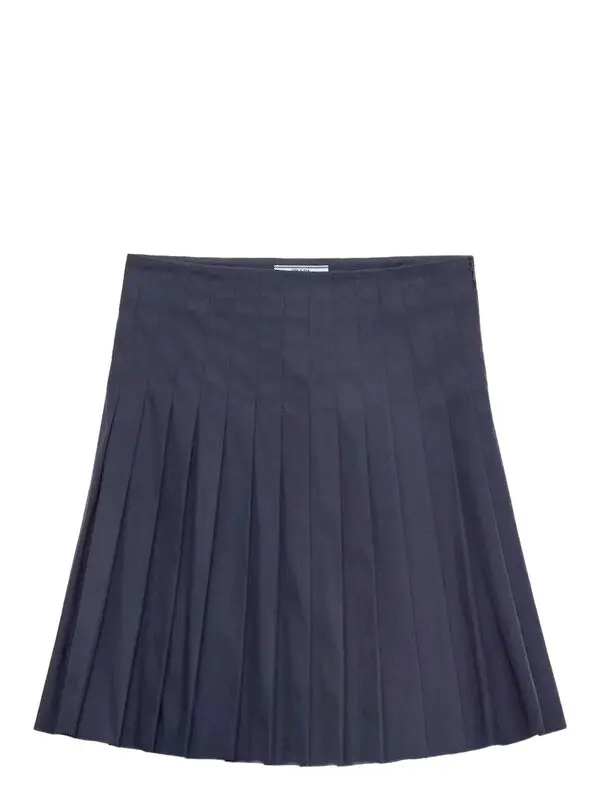 Prada Pleated Mini Skirt - Blue