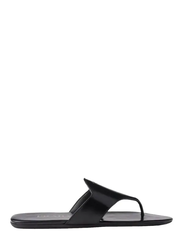 Prada Strappy Flat Sandals - Black