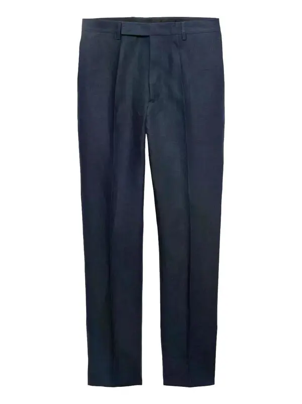 Prada Linen Trousers - Blue