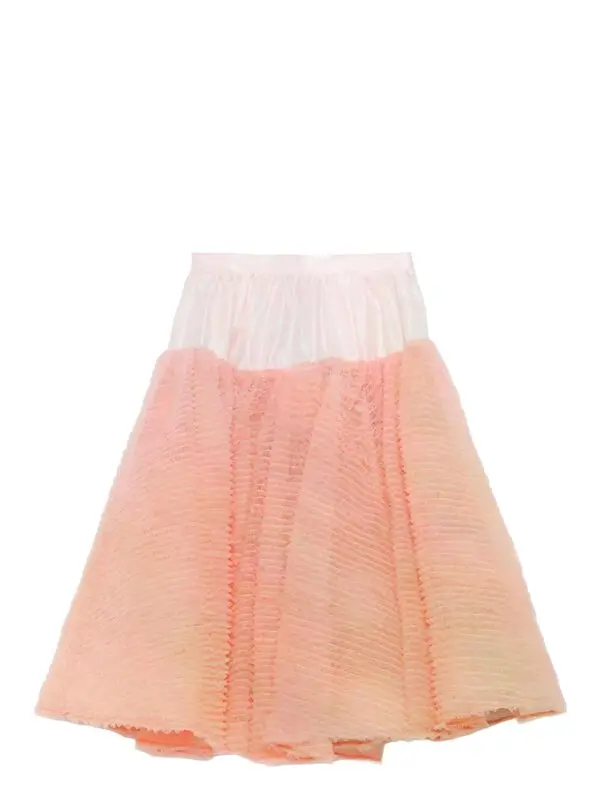 Viktor & Rolf Ruffled A-line Midi Skirt - Pink