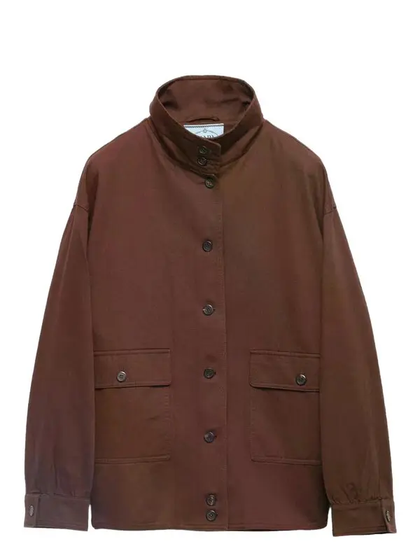 Prada Old Gabardine Shirt Jacket - Brown