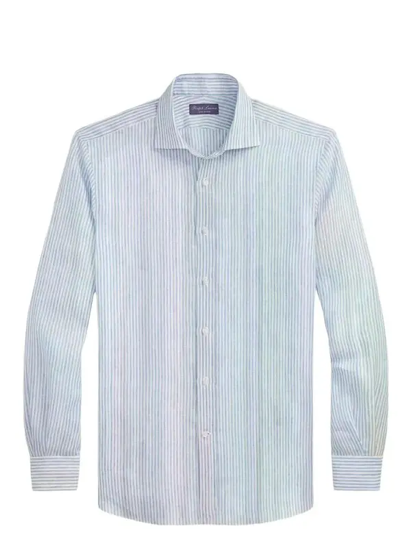 Ralph Lauren Purple Label Linen Shirt - Blue