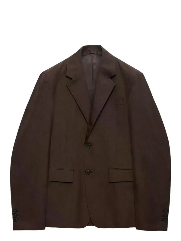 Prada Single-breasted Blazer - Brown