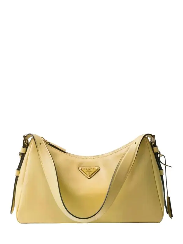 Prada Aimée Leather Shoulder Bag - Yellow
