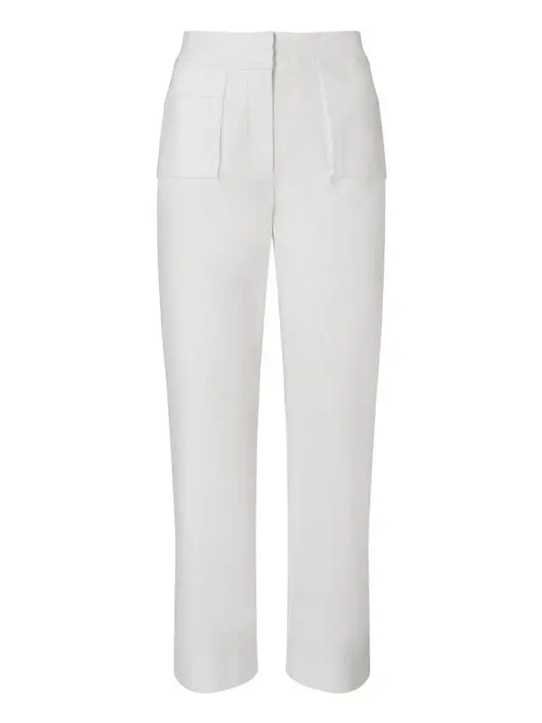 Tory Burch Cotton Trouser - White
