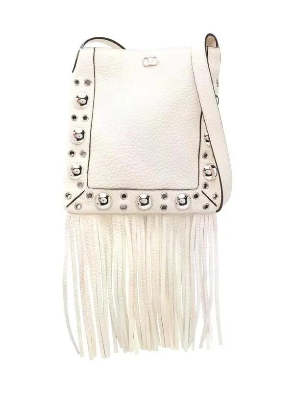 Valentino Garavani Fringed Cross Body Bag - Neutrals