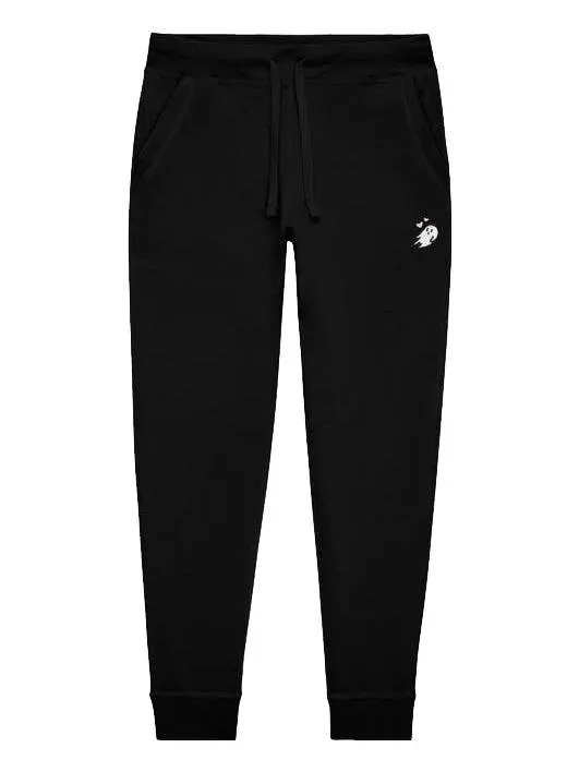 DALIX Heartly Ghost Fleece Jogger Pant - Black