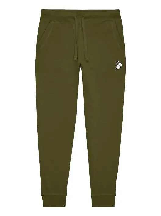 DALIX Heartly Ghost Fleece Jogger Pant - Olive