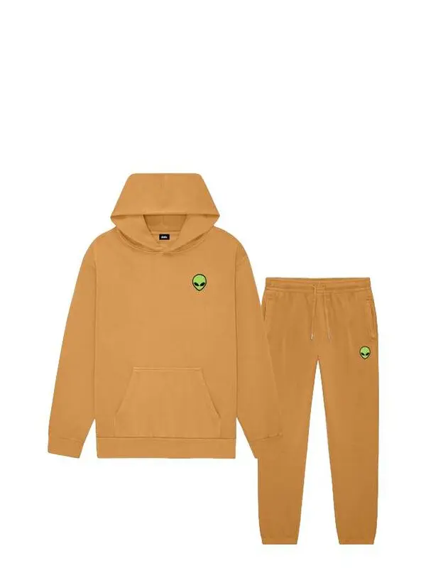DALIX Relaxed Fleece Sweatsuit - Peanut