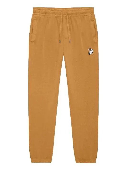 DALIX Heartly Ghost Heavy Weight Fleece Sweatpants - Peanut