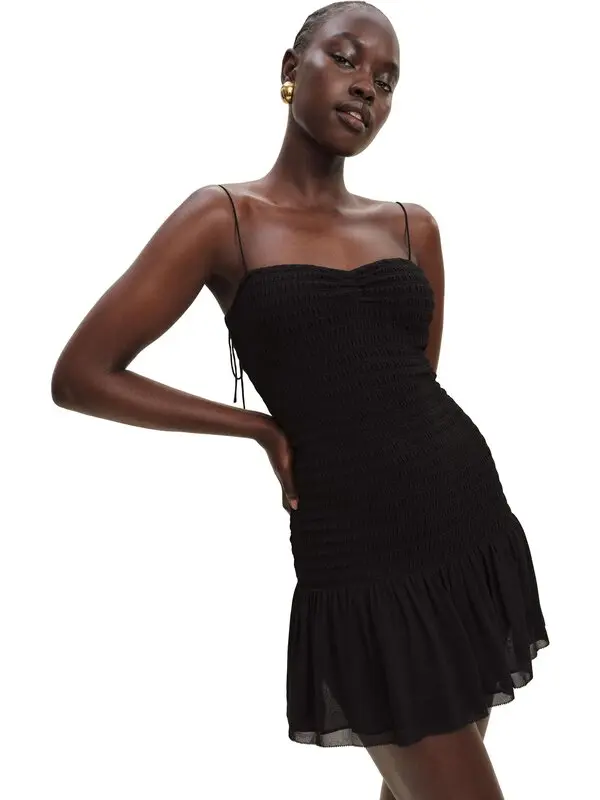 REFORMATION Janessa Mini Dress - Black