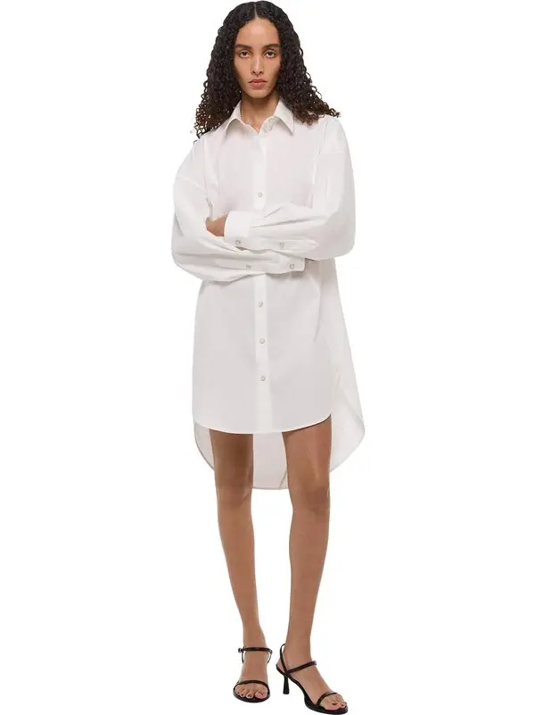 Helmut Lang Oversized Shirt Dress - White