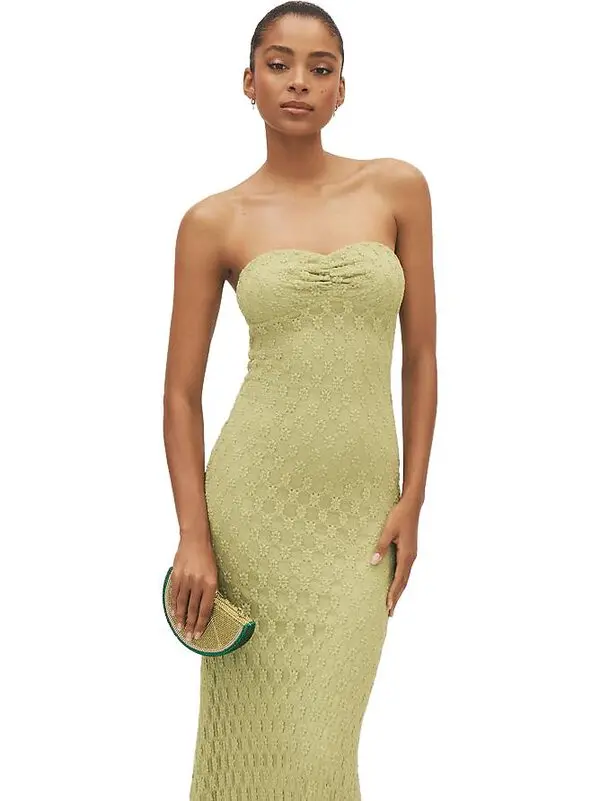 Bardot Adoni Strapless Midi Dress - Sweet Pea