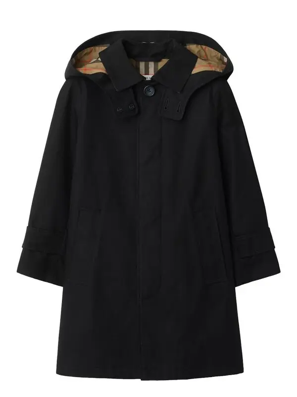 Burberry Cotton Twill Car Coat - Black