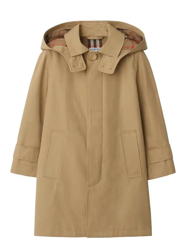 Burberry Cotton Twill Car Coat - Sand