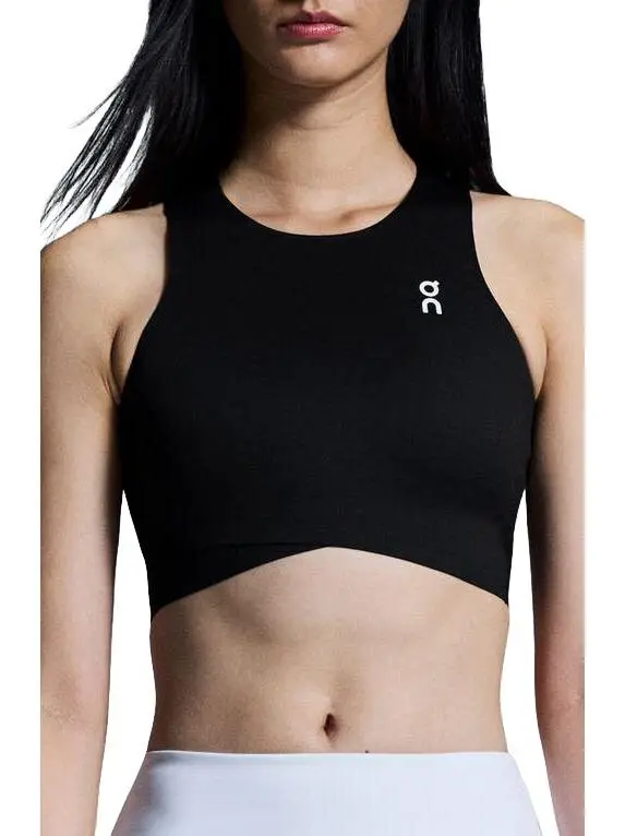 On Court Crop Tank - Black