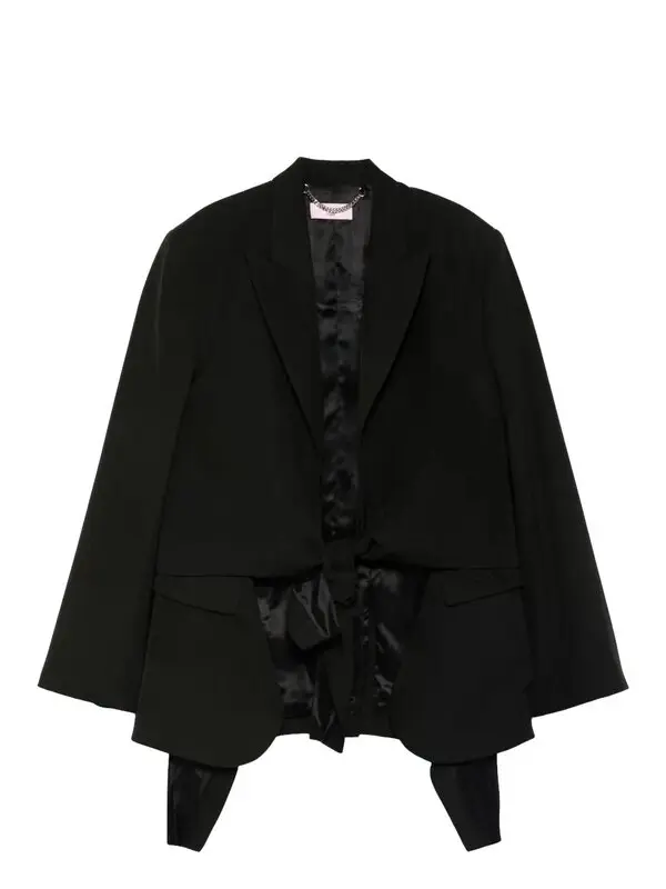 Martine Rose Knotted Tailored Jacket - Black