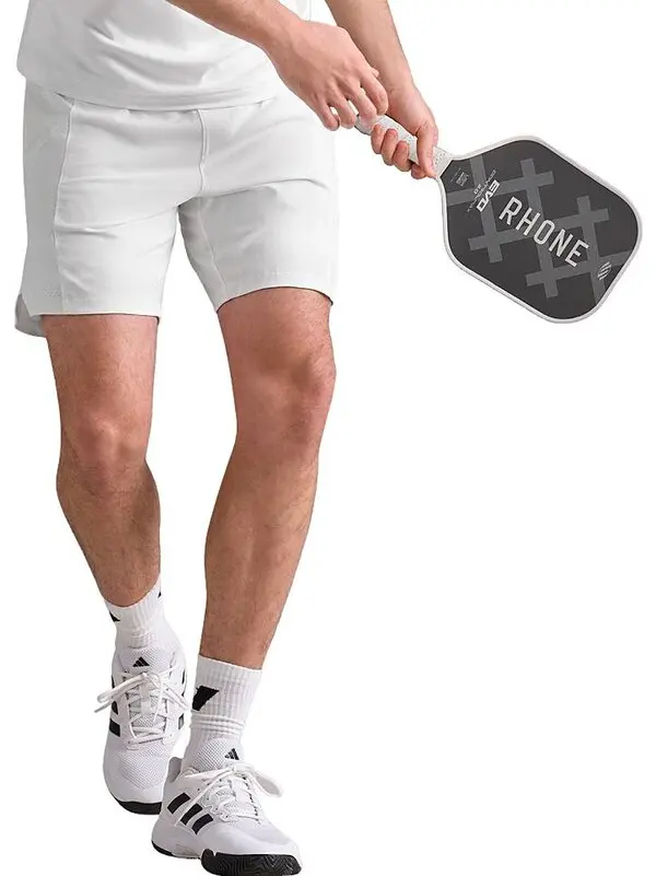 RHONE Backspin 7" Stretch Performance Shorts - Bright White