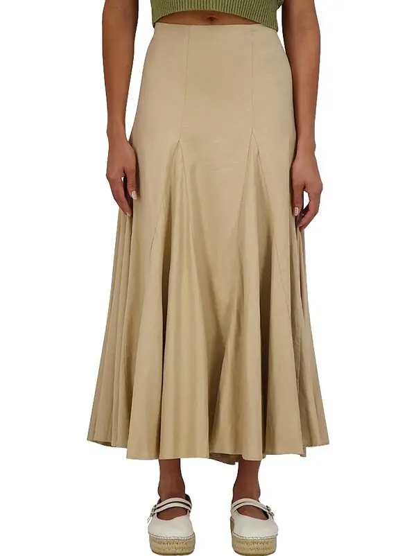 POINT Linen Gore Skirt - Sand