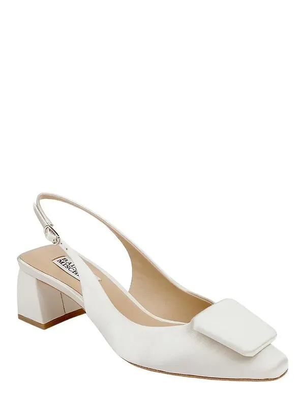 Badgley Mischka Gracen Pumps - Ivory Satin