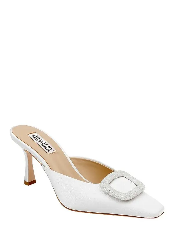 Badgley Mischka Graylynn Pumps - White Crepe