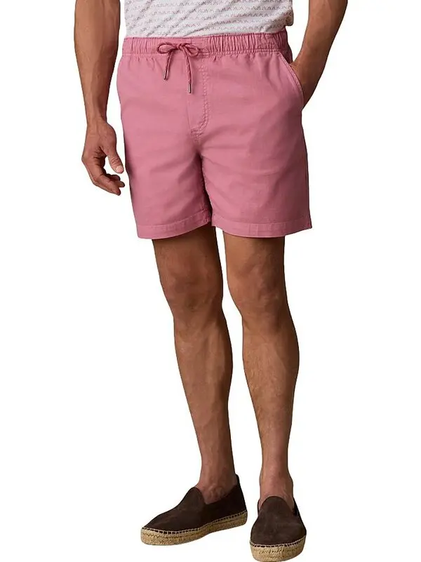 Faherty Brand Essential Drawstring 6.5" Shorts - Antique Berry