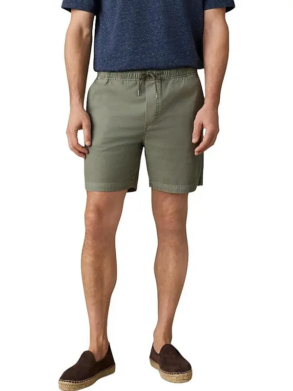 Faherty Brand Essential Drawstring 6.5" Shorts - Desert Olive