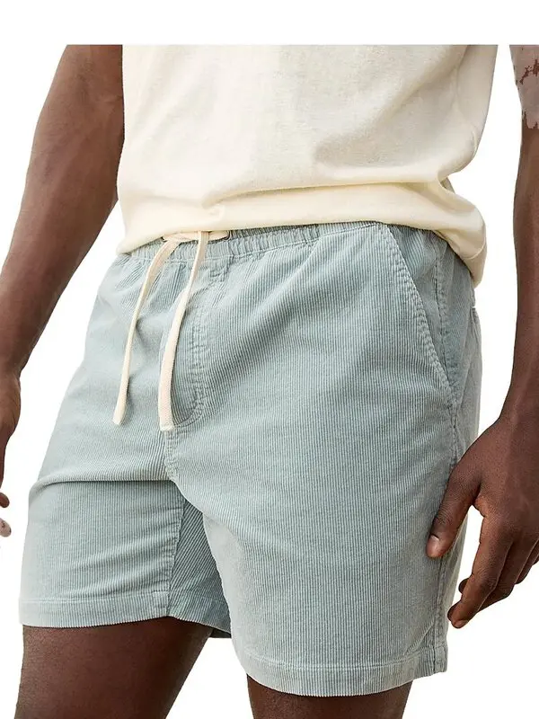 Marine Layer Regular Fit 6" Corduroy Shorts - Sterling Blue