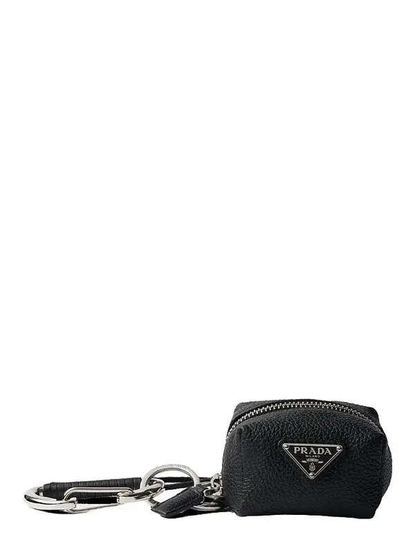 Prada Leather Bag Charm - Black