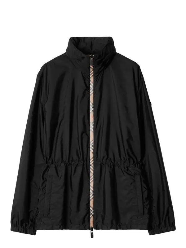 Burberry Checker-tape Nylon Parka - Black