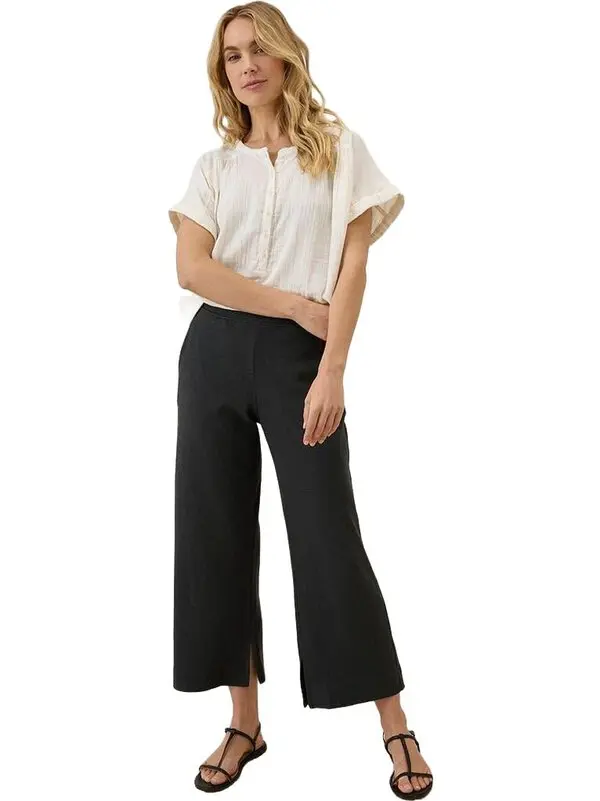 PACT Organic Cotton Wide Leg Pant - Charcoal Heather