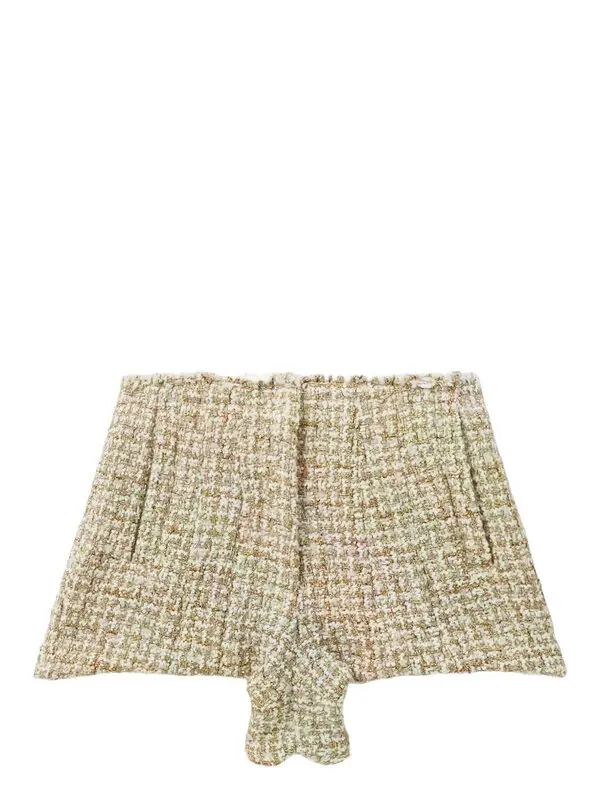 IRO PARIS Tweed Thigh-length Shorts - Neutrals