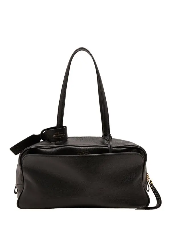 Balenciaga Leather Holdall - Black