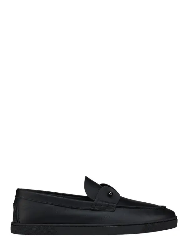 CHRISTIAN LOUBOUTIN Chambeliboat Leather Loafers - Black