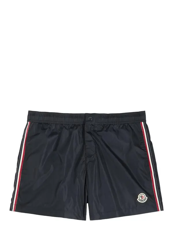 Moncler Logo Shell Swim Shorts - Navy