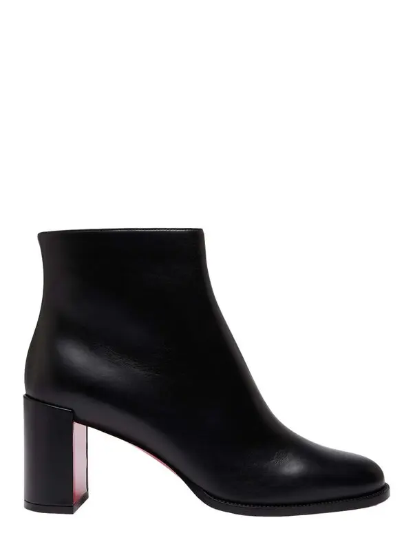 CHRISTIAN LOUBOUTIN Adoxa 70 Leather Ankle Boots - Black