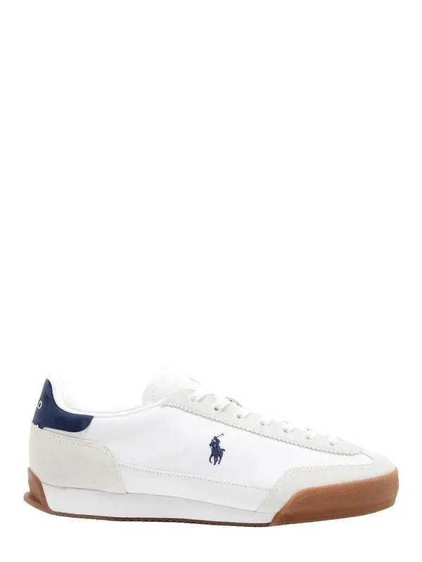 Polo Ralph Lauren Hester Panelled Canvas Sneakers - White