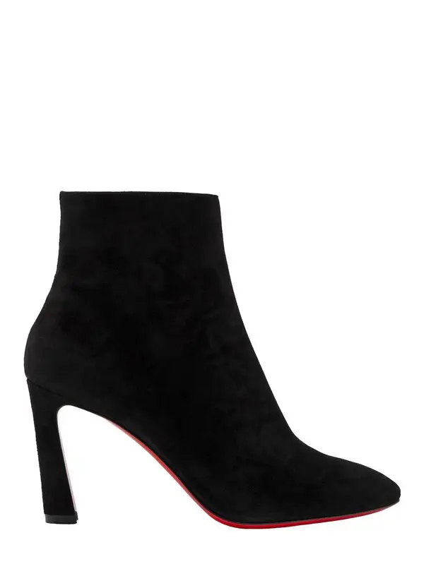 CHRISTIAN LOUBOUTIN Eleonor 85 Suede Ankle Boots - Black