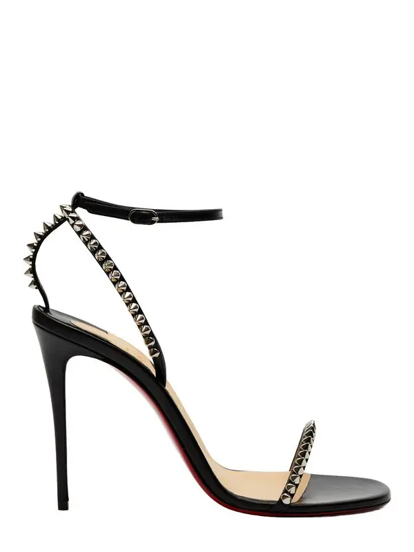 CHRISTIAN LOUBOUTIN So Me 100 Studded Leather Sandals - Black