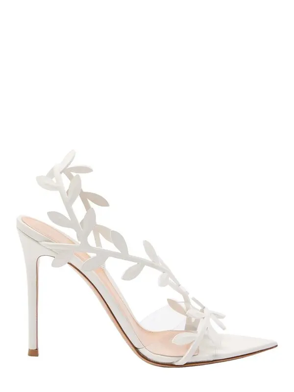 GIANVITO ROSSI Flavia 105 Embellished Sandals - White