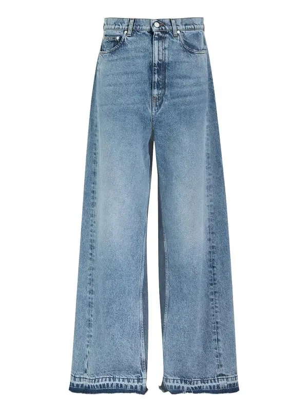 Stella McCartney Panelled Wide-leg Jeans - Denim