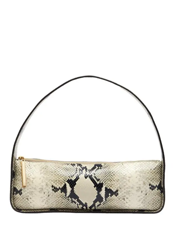 Khaite Lori Python-effect Shoulder Bag - Natural