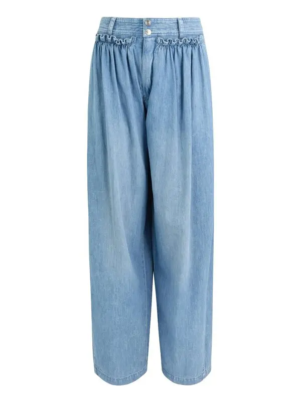 Isabel Marant Inaya Barrel-leg Denim Trousers - Blue Light
