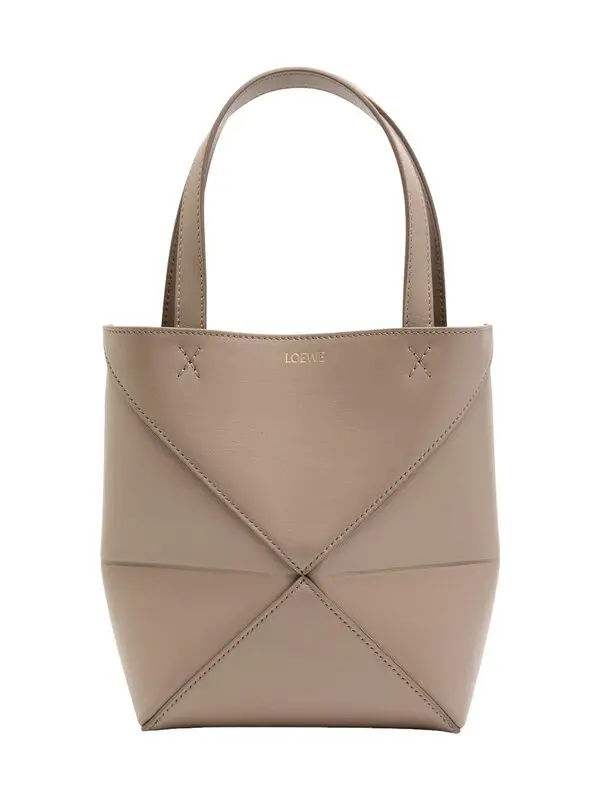 Loewe Puzzle Fold Mini Tote - Sand