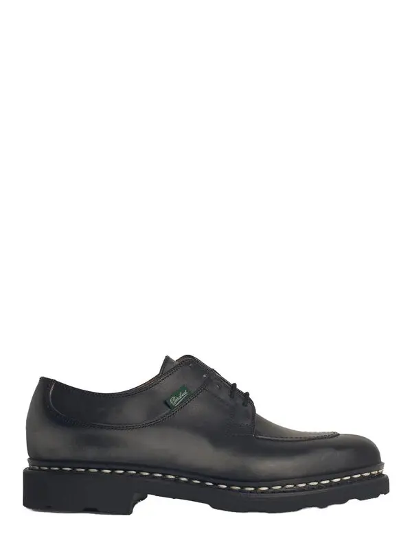 Paraboot Leather 'avignon' Derby Shoes - Black