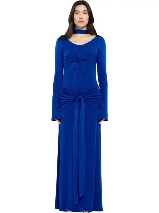 DASKA Lyra Maxi Dress - Cobalt