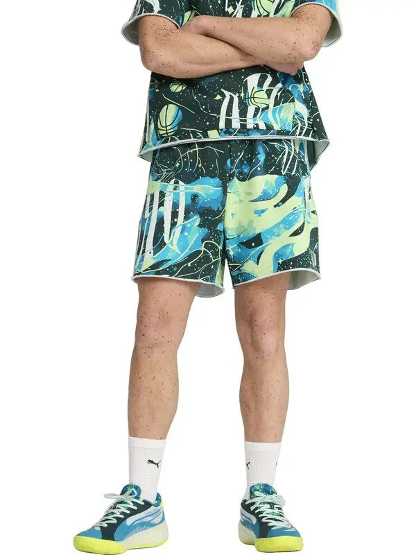 PUMA Hoop Dreamz Basketball Shorts - Green