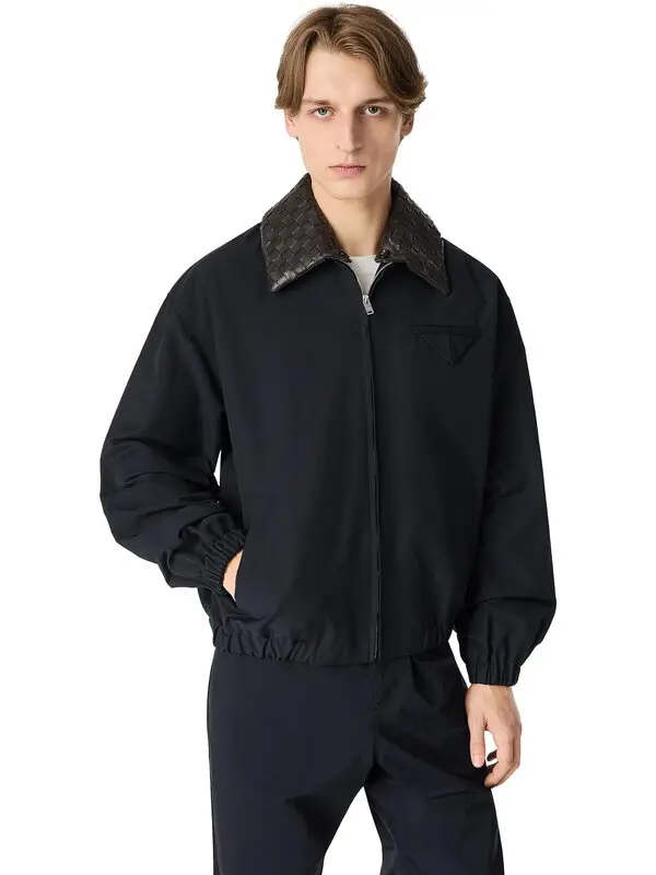 Bottega Veneta Tech Cotton Blouson - Midnight Blue