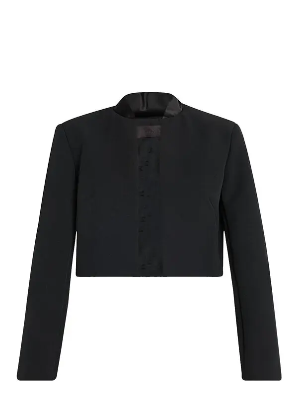 Max Mara Tesoro Cropped Jacket - Black